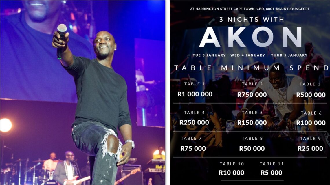 R1 million table charge at Saint Lounge, but where was Akon? - I Love ...
