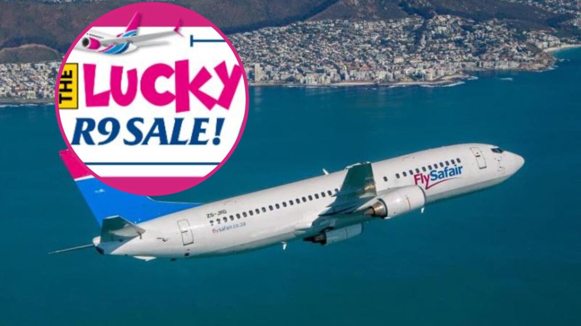 The sale is on! FlySafair tickets go for R9 TODAY - I Love South Africa
